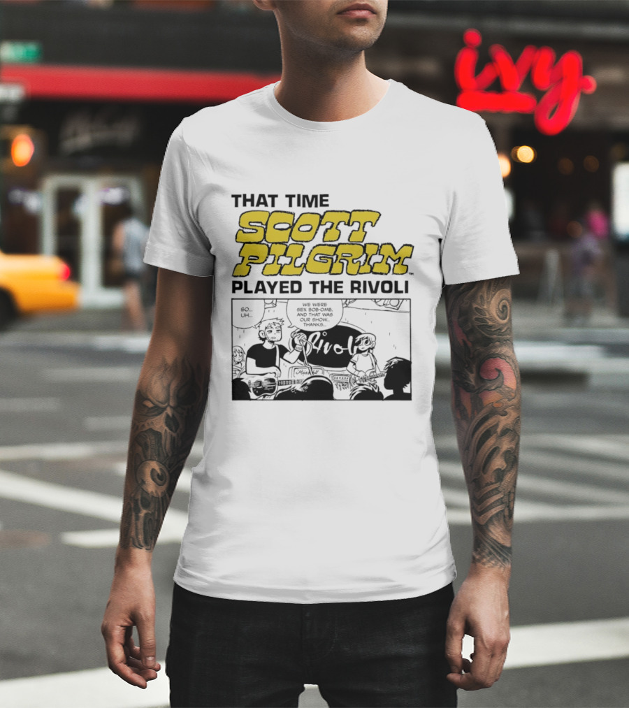 Scott Pilgrim Comic Strip That Time Played The Rivoli T-Shirt