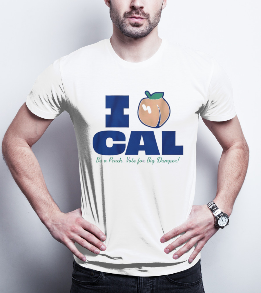 I Love Cal Peach Vote For Big Dumper Cal Raleigh T-Shirt