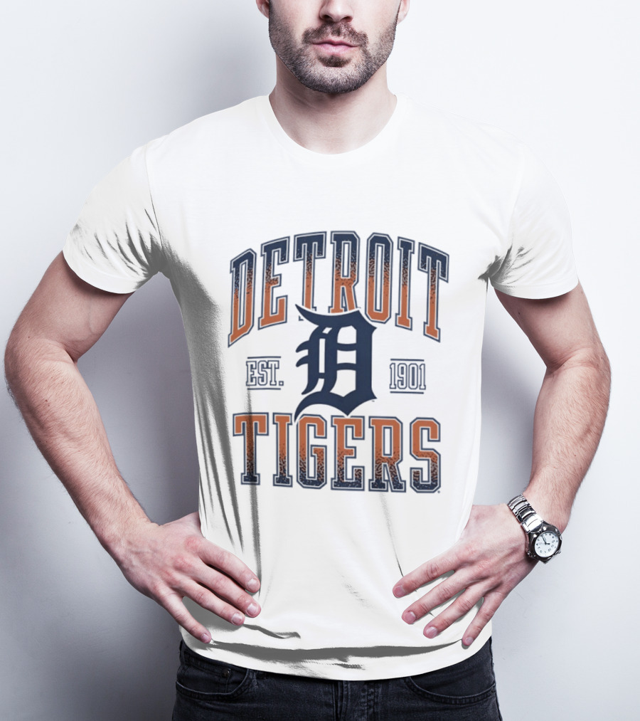 Detroit Tigers Est 1901 MLB Baseball T-Shirt