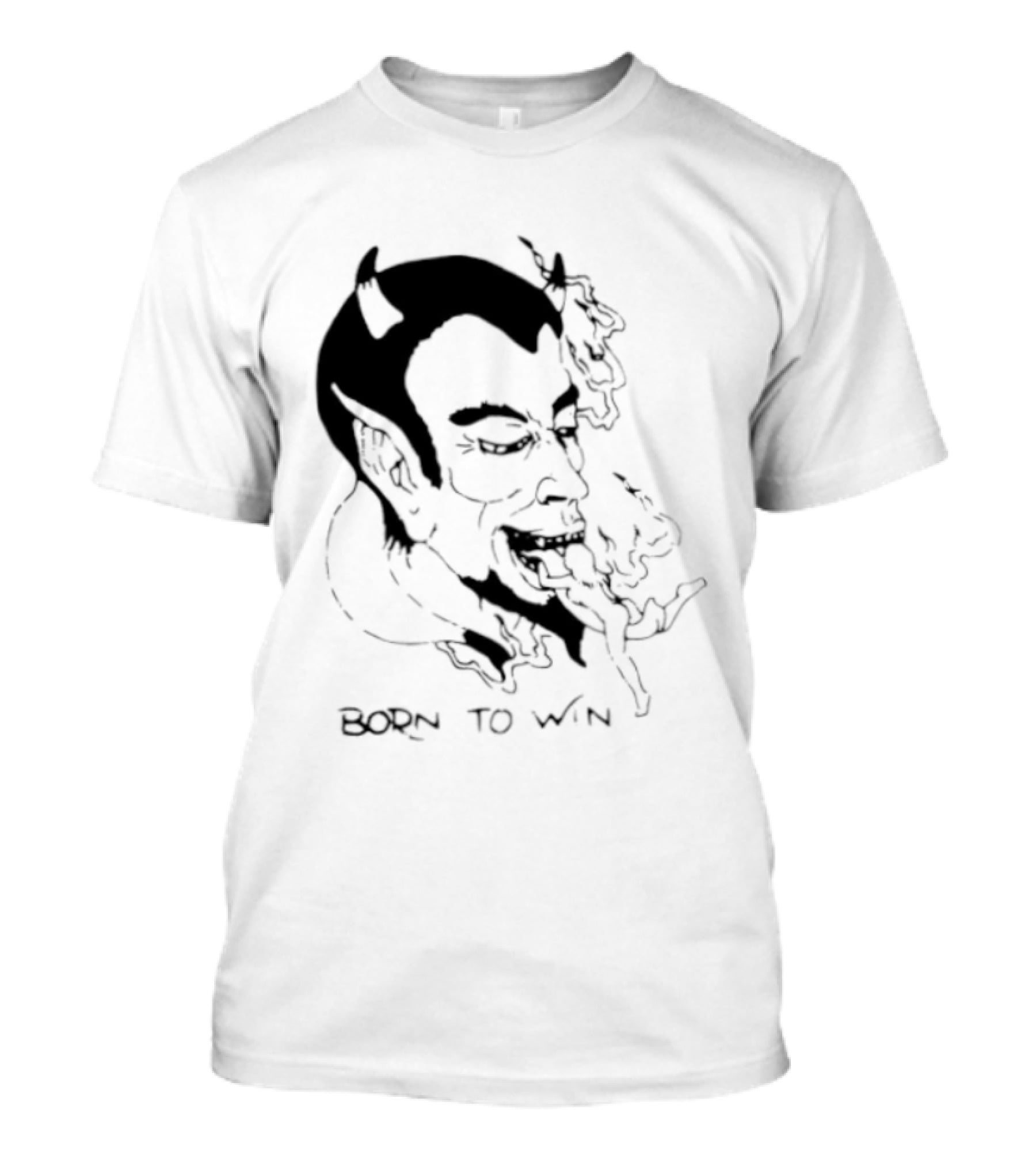 Devil Eating Person Born To Win T-Shirt