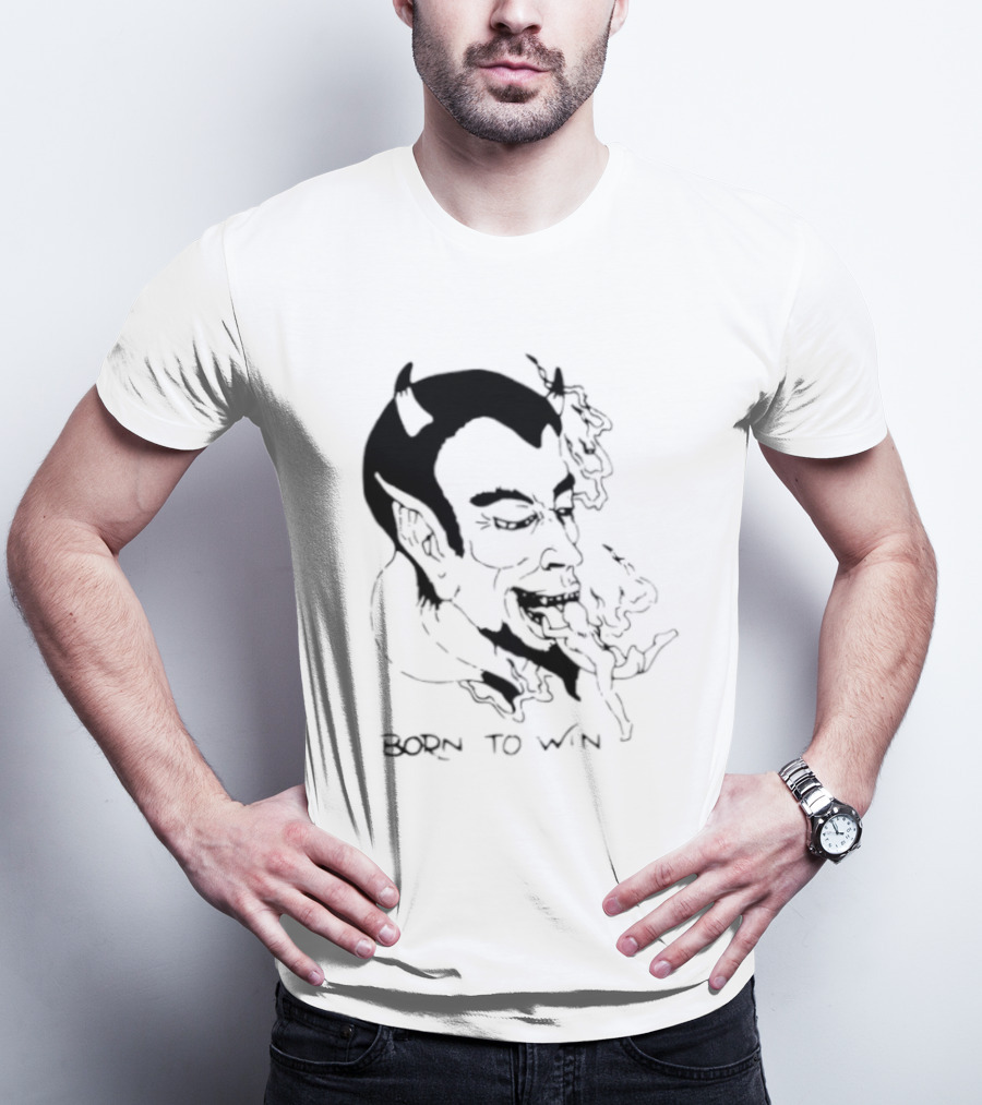 Devil Eating Person Born To Win T-Shirt
