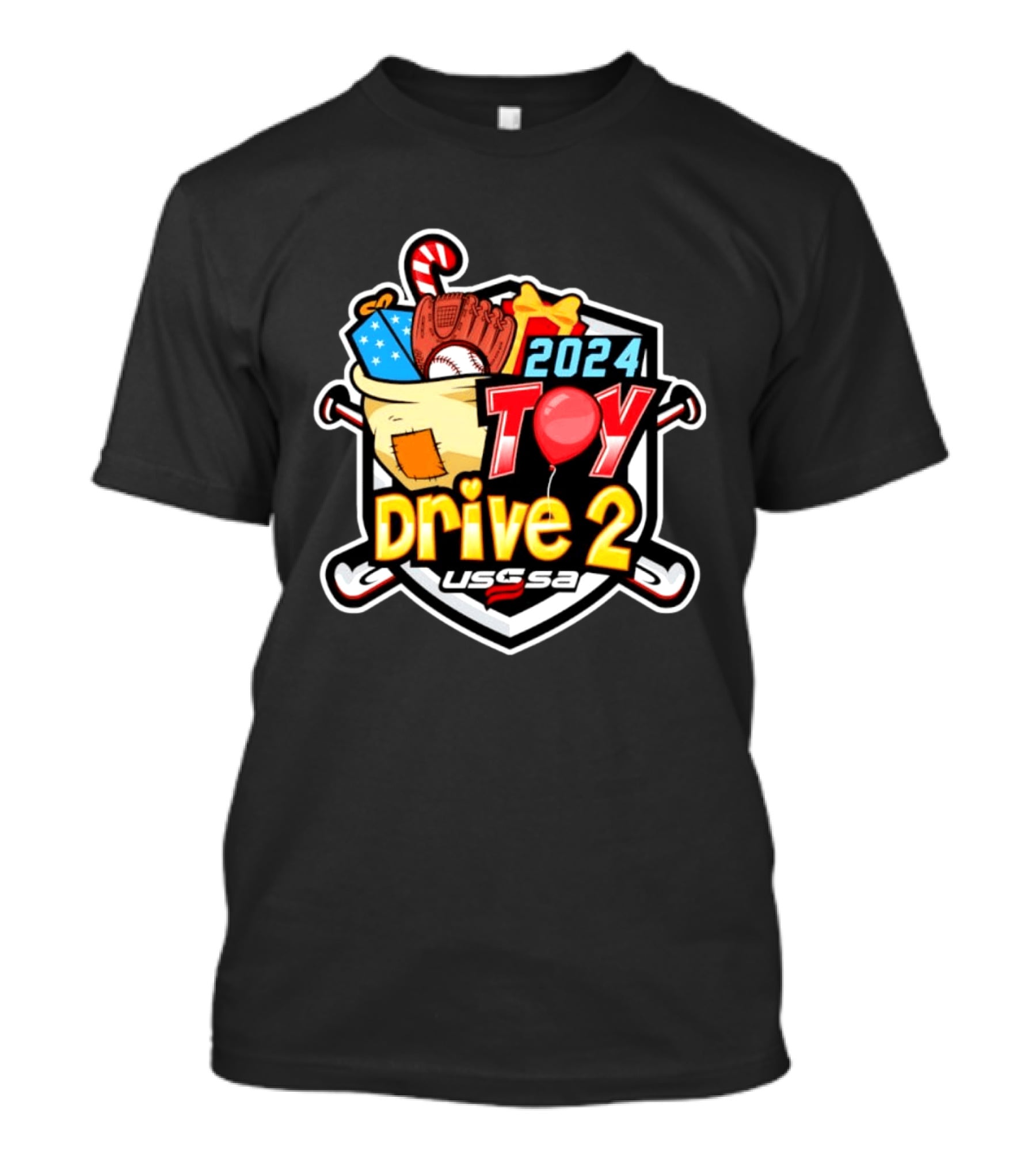 2024 USSSA Toy Drive 2 Baseball Event T-Shirt