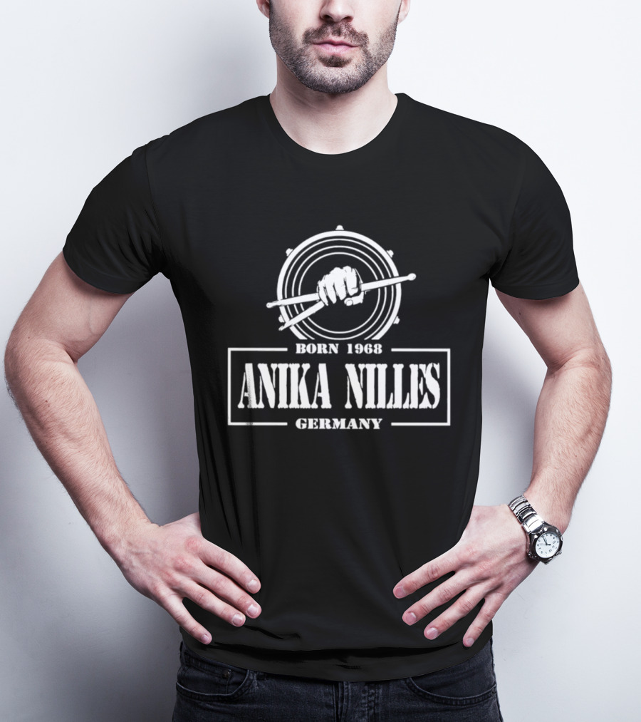 Anika Nilles Born 1968 Germany Drum Sticks T-Shirt