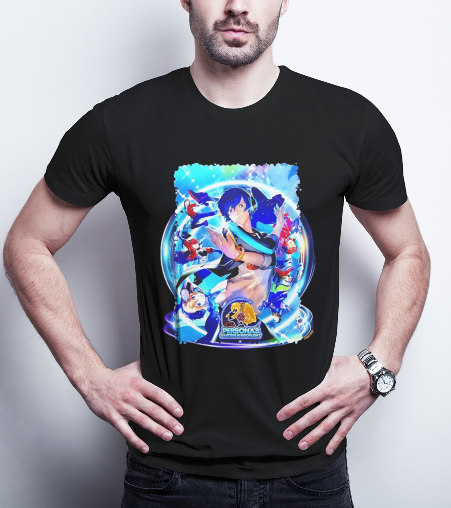 Persona 3 Dancing In Moonlight ATLUS Colorful Character Collage T-Shirt