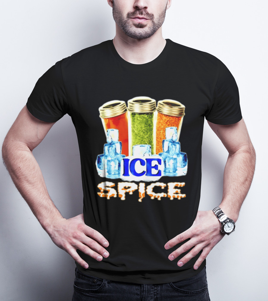 Ice Spice Iced Out Hip Hop Rap Music Funny Wordplay T-Shirt