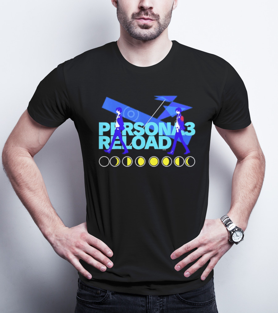 ATLUS Persona 3 Reload Classic Characters Moon Phases T-Shirt