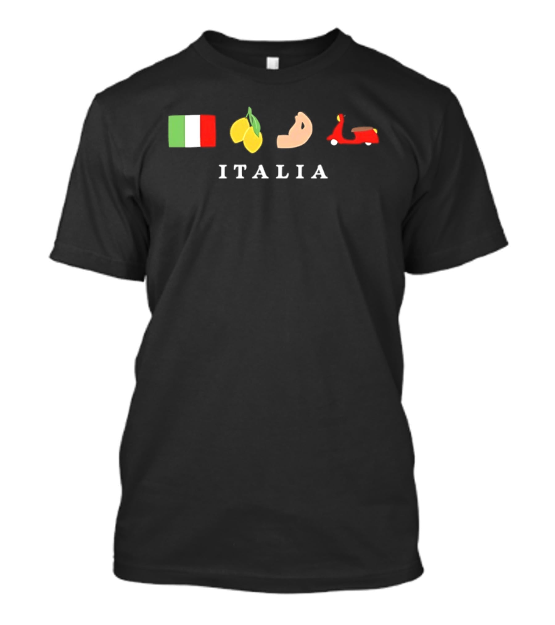 Italia Flag Lemons Bicep Vespa T-Shirt