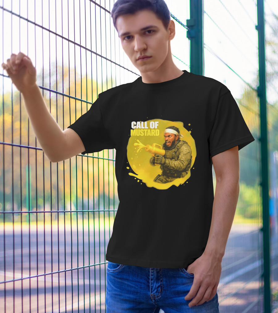 Call Of Mustard Diddy Funny Parody Combat Splash T-Shirt