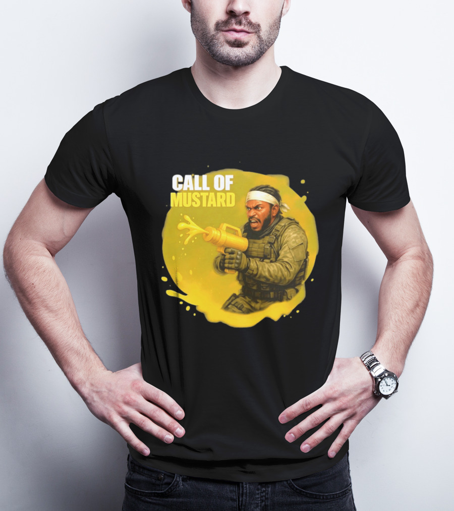 Call Of Mustard Diddy Funny Parody Combat Splash T-Shirt