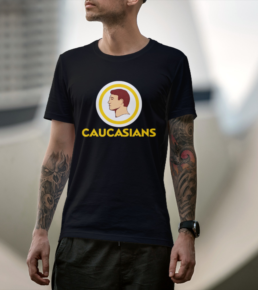 Caucasians Satire Sports Humor Caucasian Face T-Shirt