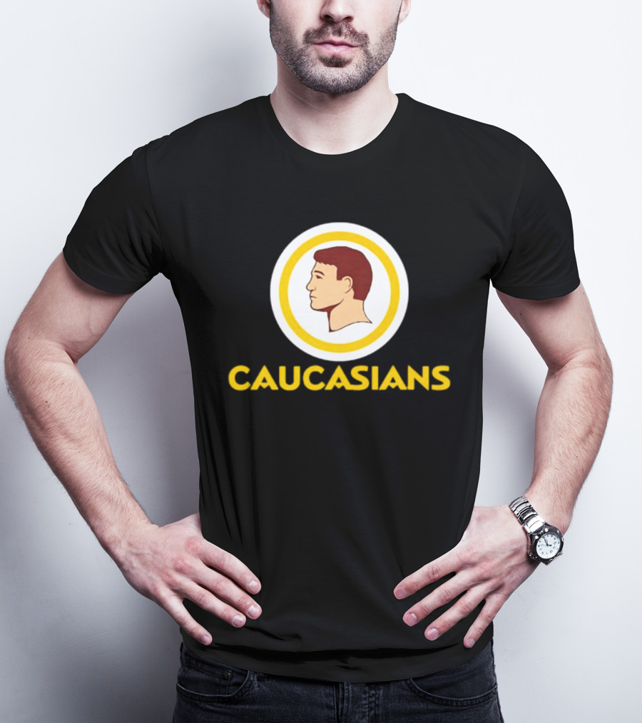 Caucasians Satire Sports Humor Caucasian Face T-Shirt