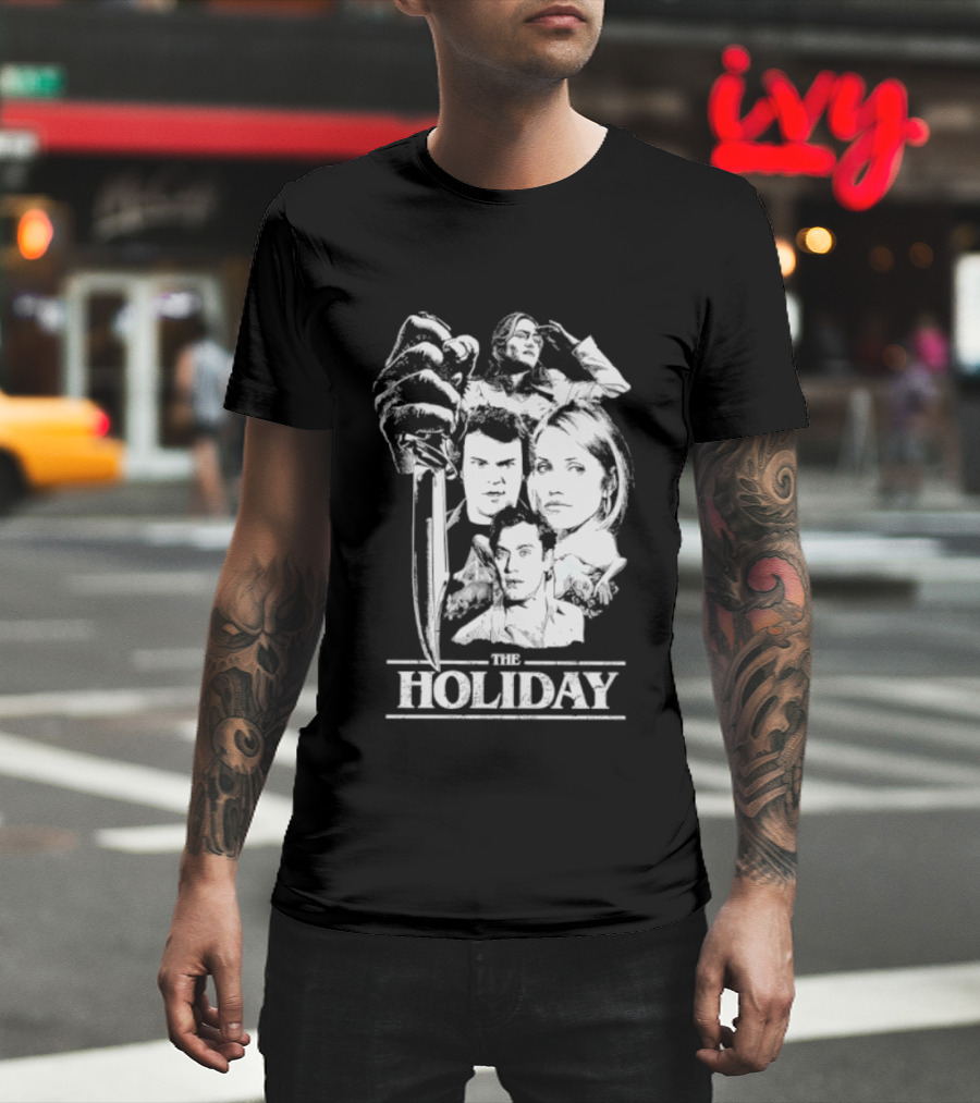 Kate Winslet Jack Black Cameron Diaz Jude Law The Holiday Horror Slasher Mashup T-Shirt