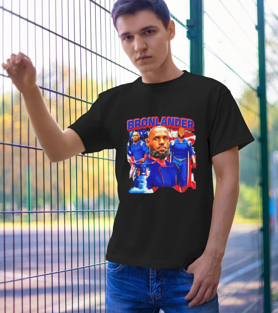 LeBron James Bronlander Basketball Superhero Fusion T-Shirt