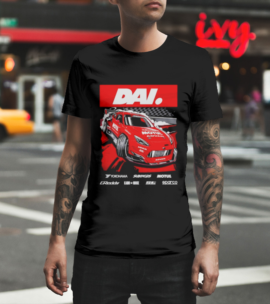 Dai Yoshihara Motul Advan Subimods Greddy Kaido House Sparco Yokohama Racing Car T-Shirt