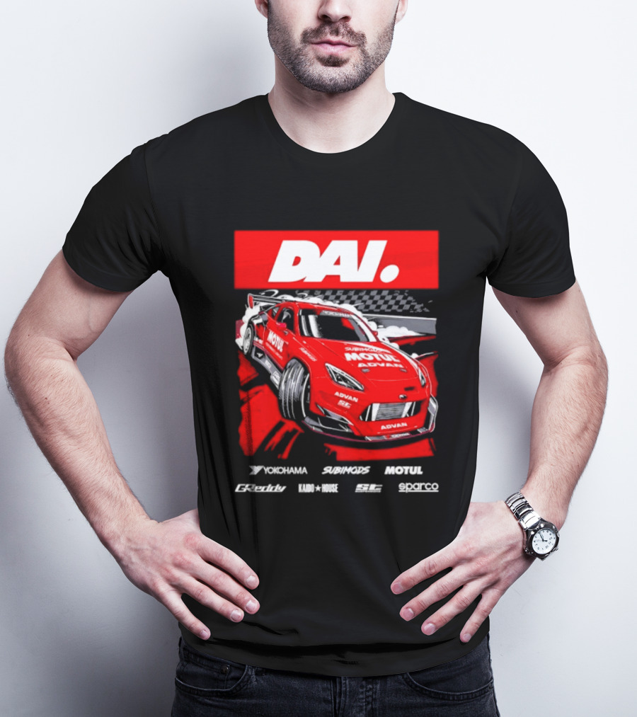 Dai Yoshihara Motul Advan Subimods Greddy Kaido House Sparco Yokohama Racing Car T-Shirt