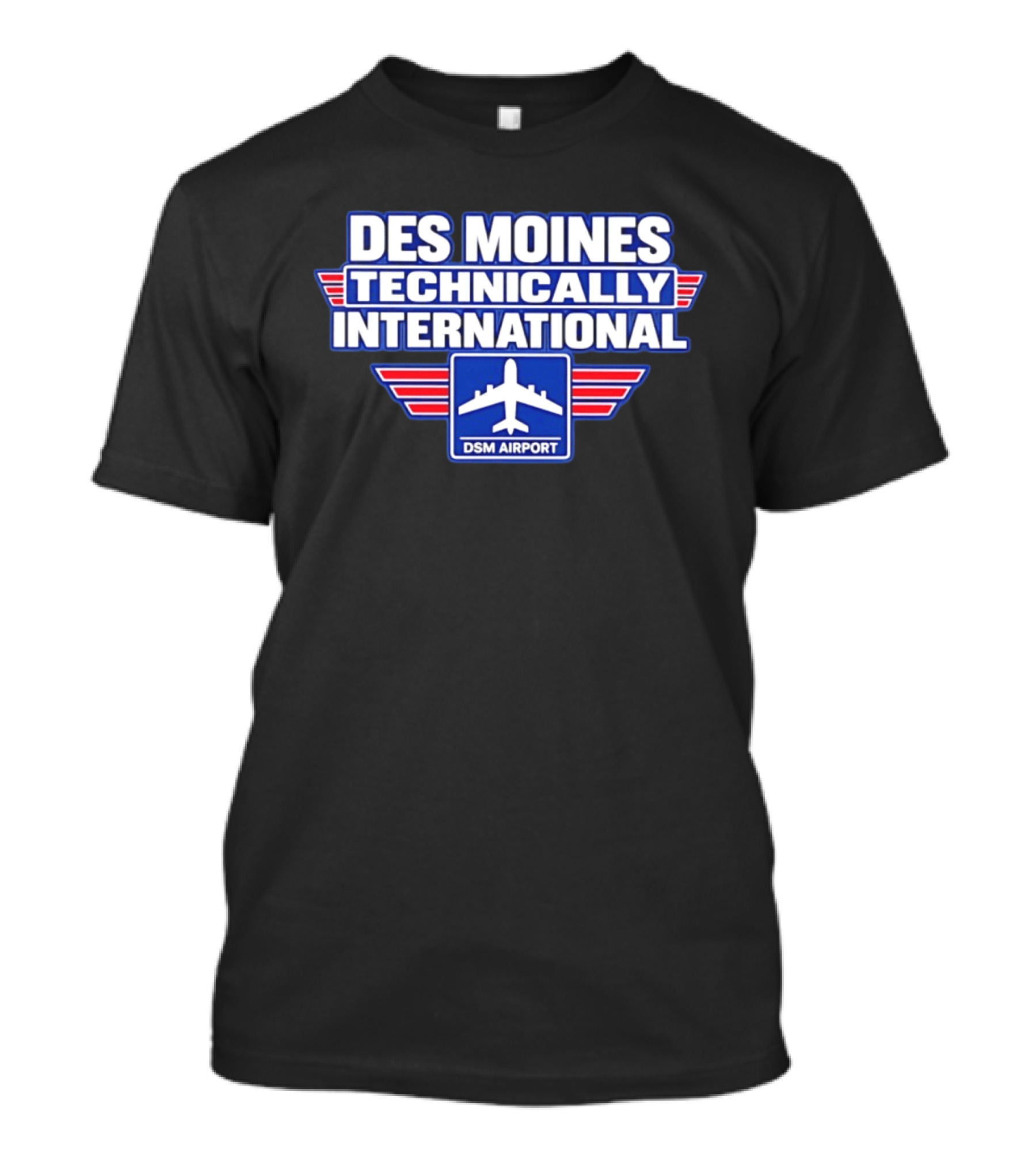 Des Moines Technically International DSM Airport T-Shirt