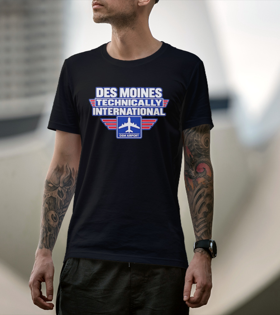 Des Moines Technically International DSM Airport T-Shirt