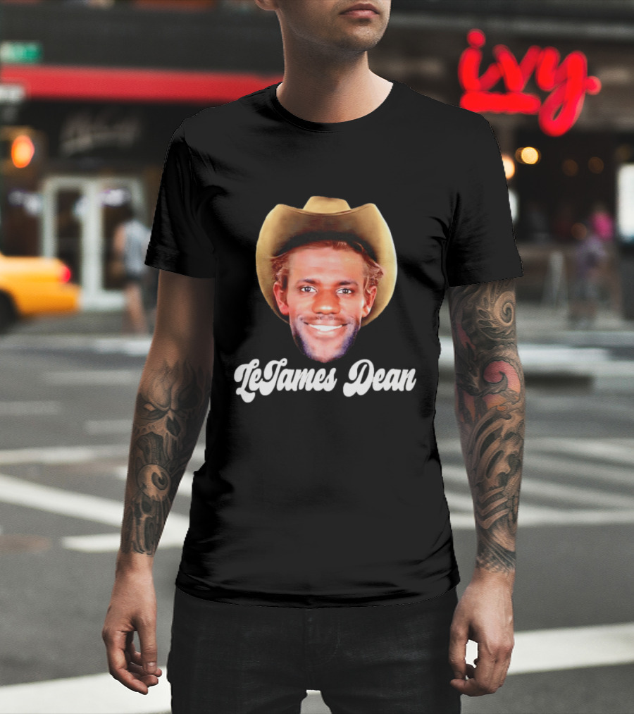 LeBron James LeJames Dean Cowboy Hat T-Shirt