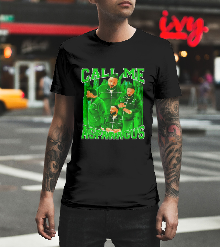 DJ Khaled Call Me Asparagus Music Producer Green Tracksuit T-Shirt