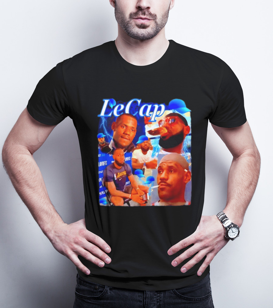 LeBron James LeCap Lakers Playoffs Meme T-Shirt
