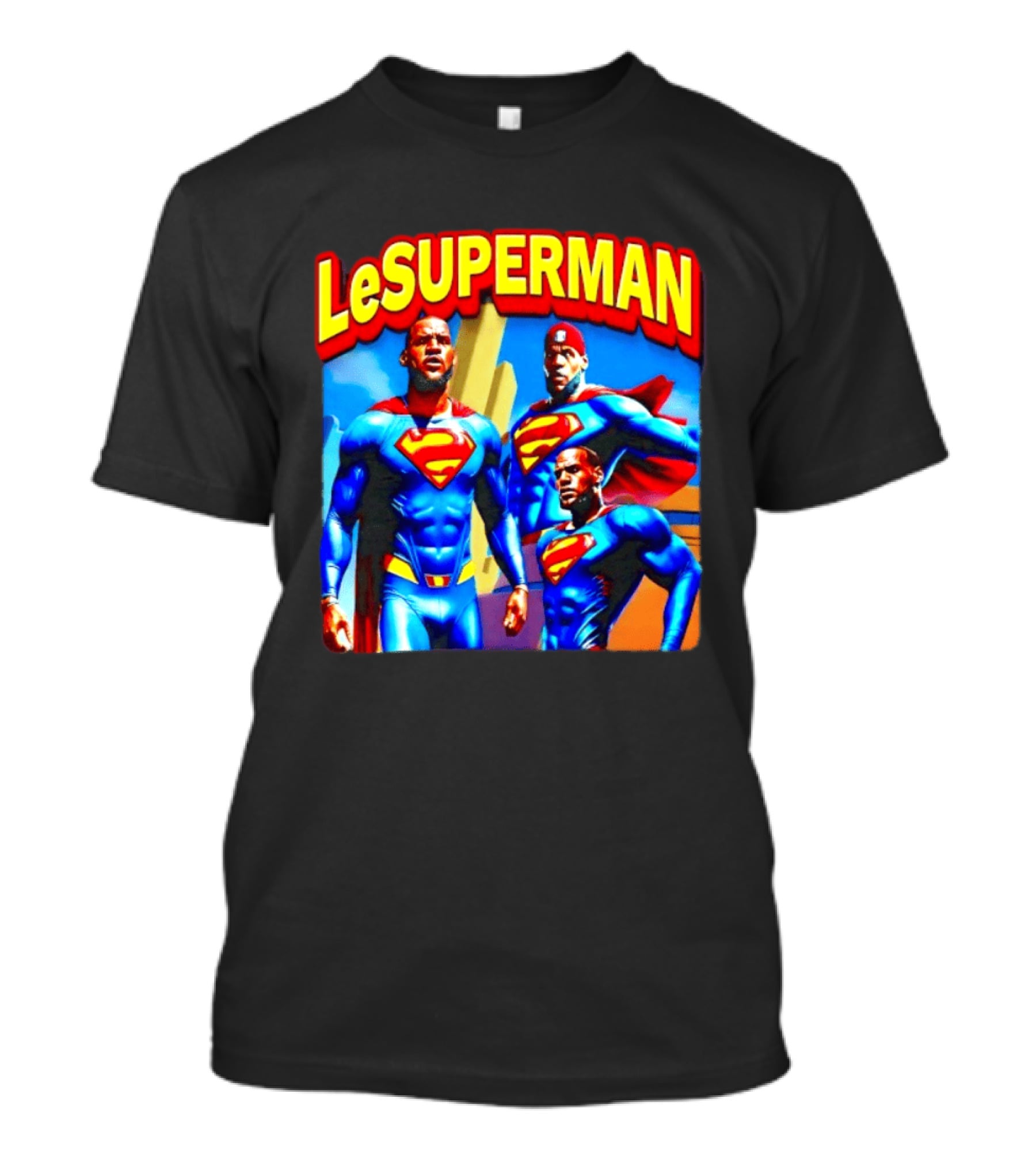LeBron James LeSuperman Philadelphia 76ers Superhero T-Shirt