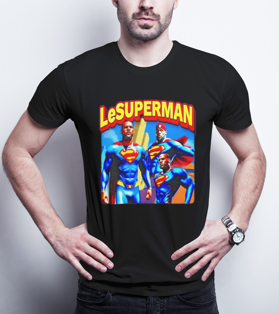 LeBron James LeSuperman Philadelphia 76ers Superhero T-Shirt