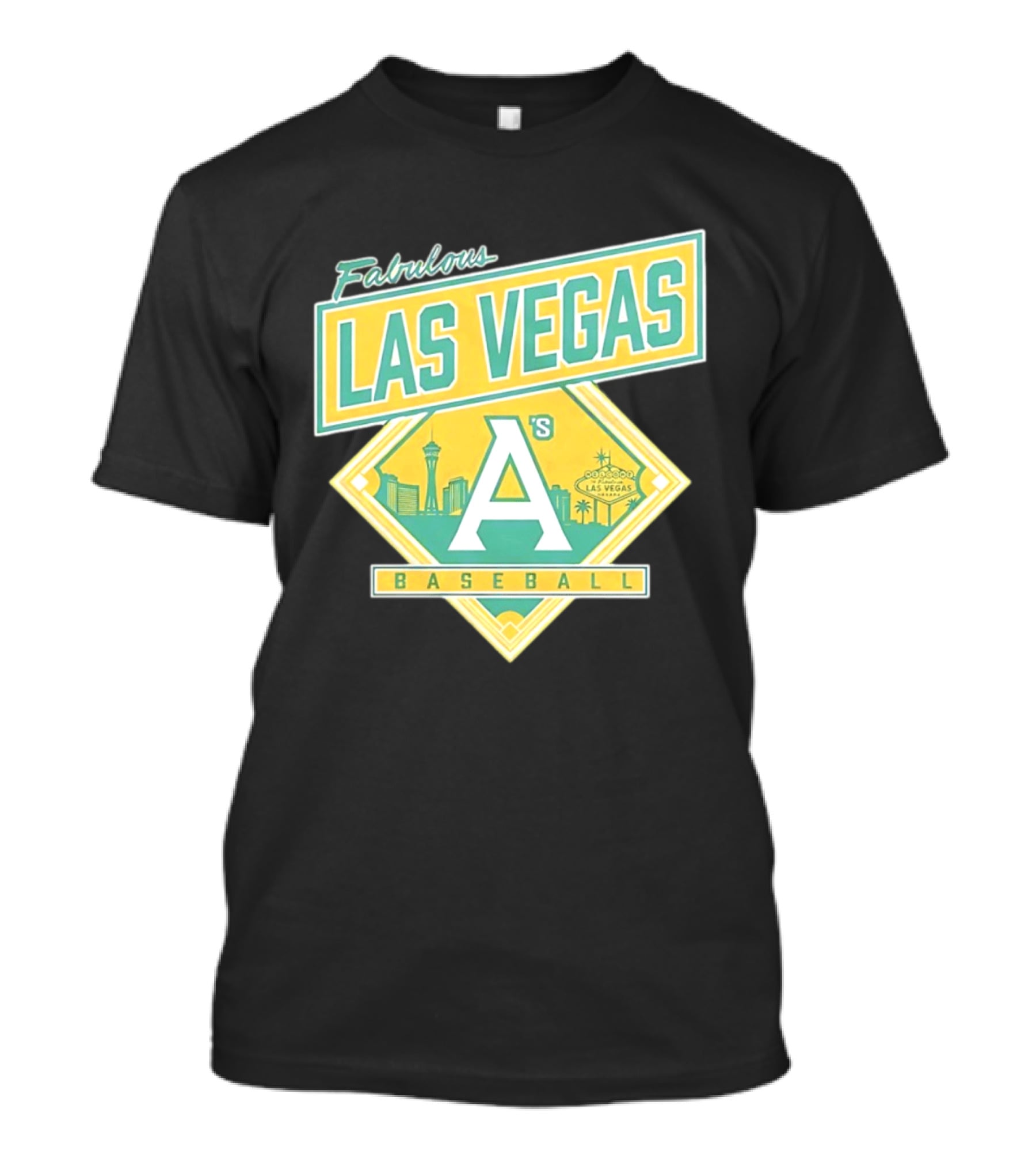 Fabulous Las Vegas A's Baseball 2026 Skyline T-Shirt