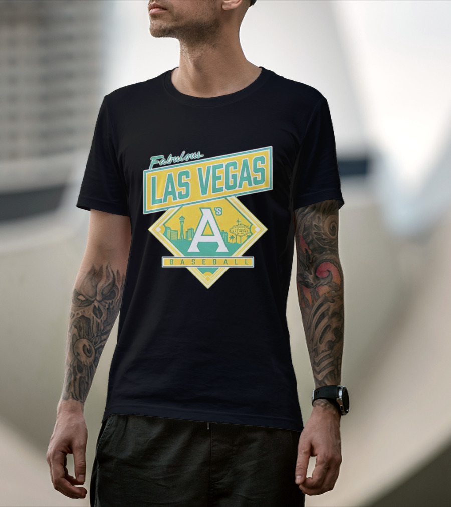 Fabulous Las Vegas A's Baseball 2026 Skyline T-Shirt