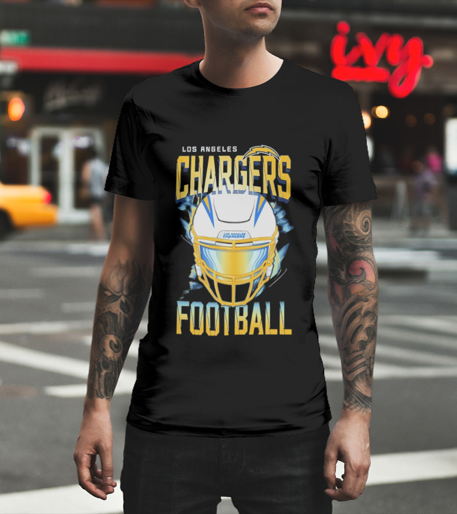 Los Angeles Chargers Football Helmet 2026 Season Team Spirit T-Shirt