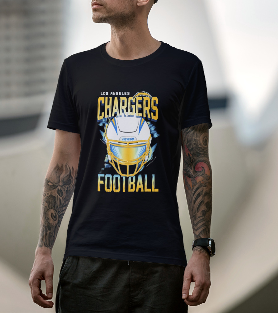 Los Angeles Chargers Football Helmet 2026 Season Team Spirit T-Shirt