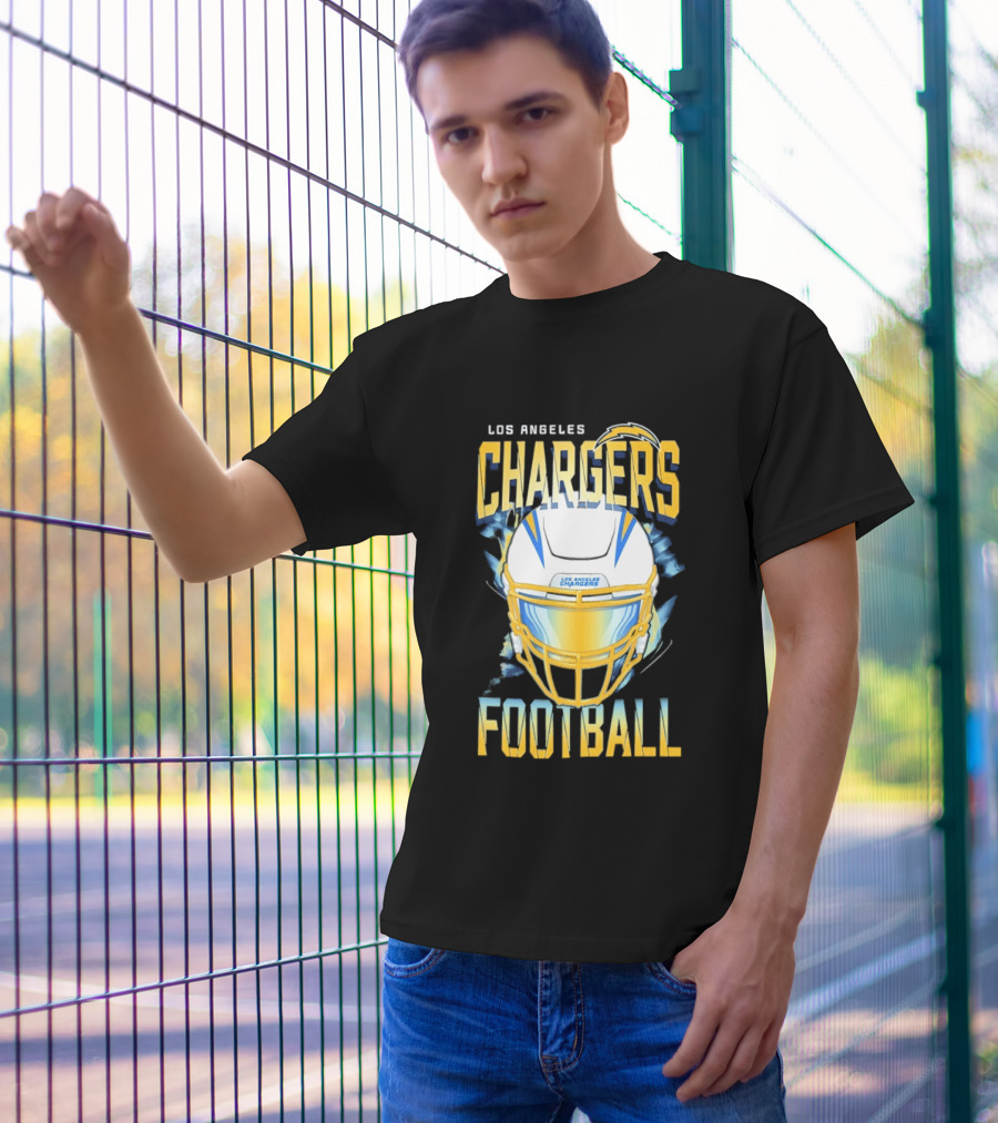 Los Angeles Chargers Football Helmet 2026 Season Team Spirit T-Shirt