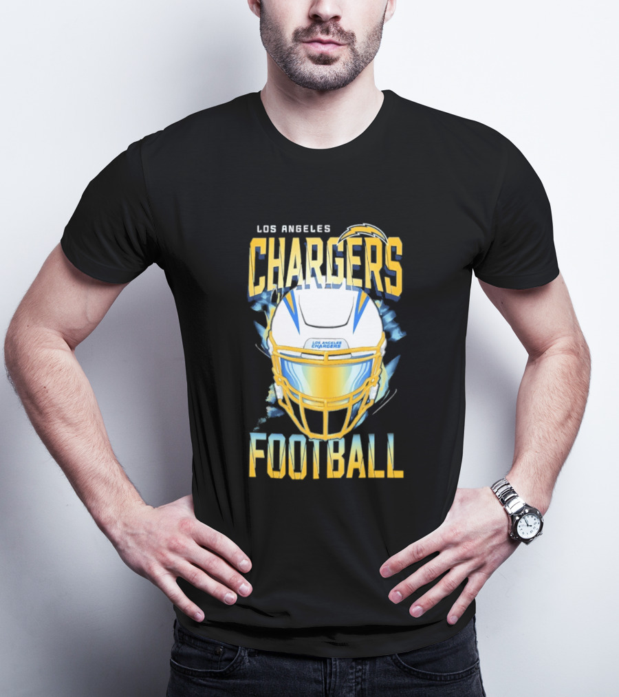 Los Angeles Chargers Football Helmet 2026 Season Team Spirit T-Shirt