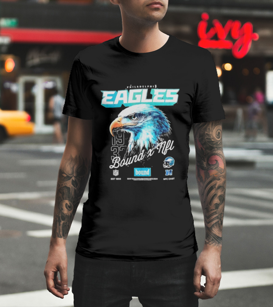 Philadelphia Eagles Bound NFC East 1933 Bird Head Helmet NFL T-Shirt