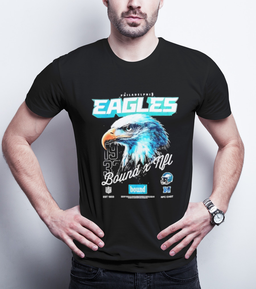 Philadelphia Eagles Bound NFC East 1933 Bird Head Helmet NFL T-Shirt