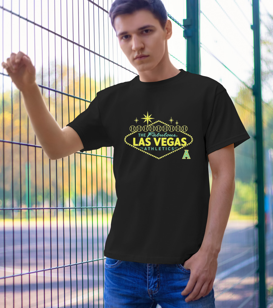 The Fabulous Las Vegas Athletics MLB Baseball 2026 Welcome Sign T-Shirt