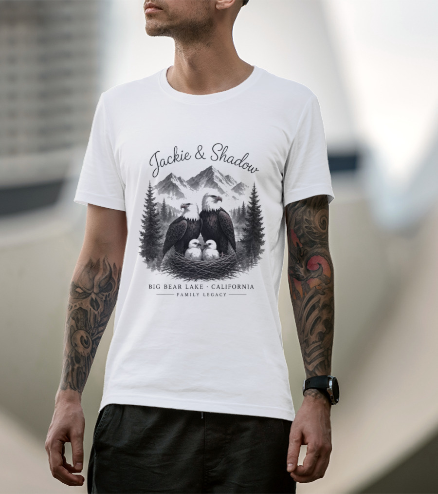 Jackie And Shadow Bald Eagles Big Bear Lake California Family Legacy T-Shirt