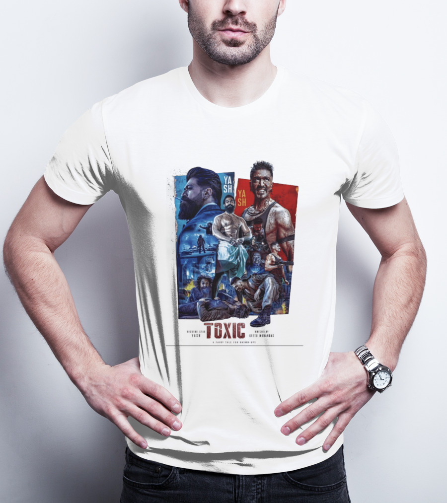 Yash Toxic A Fairy Tale For Grown Ups Rugged Warrior Action Adventure T-Shirt