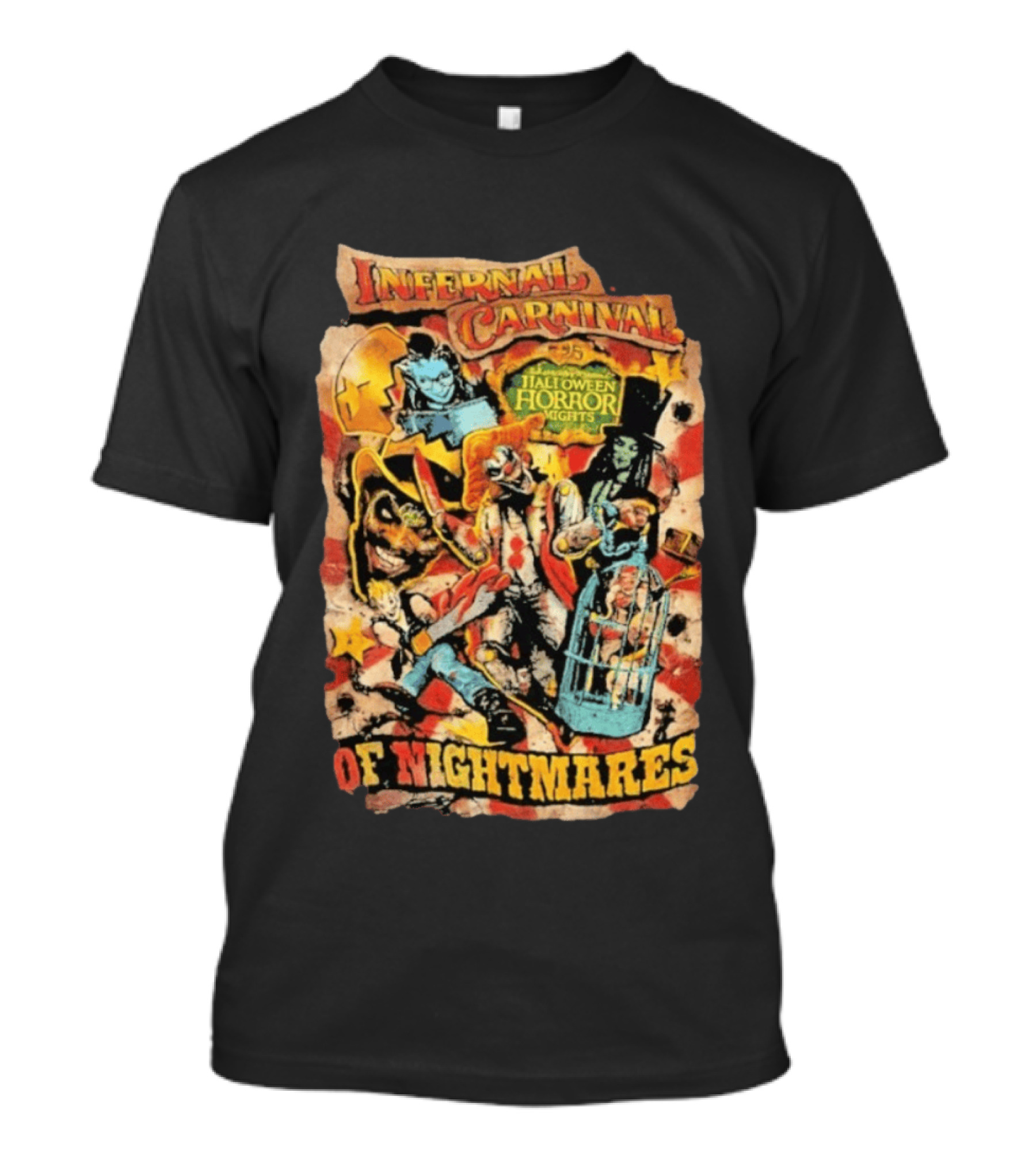 Infernal Carnival Halloween Horror Nights Of Nightmares 2026 T-Shirt