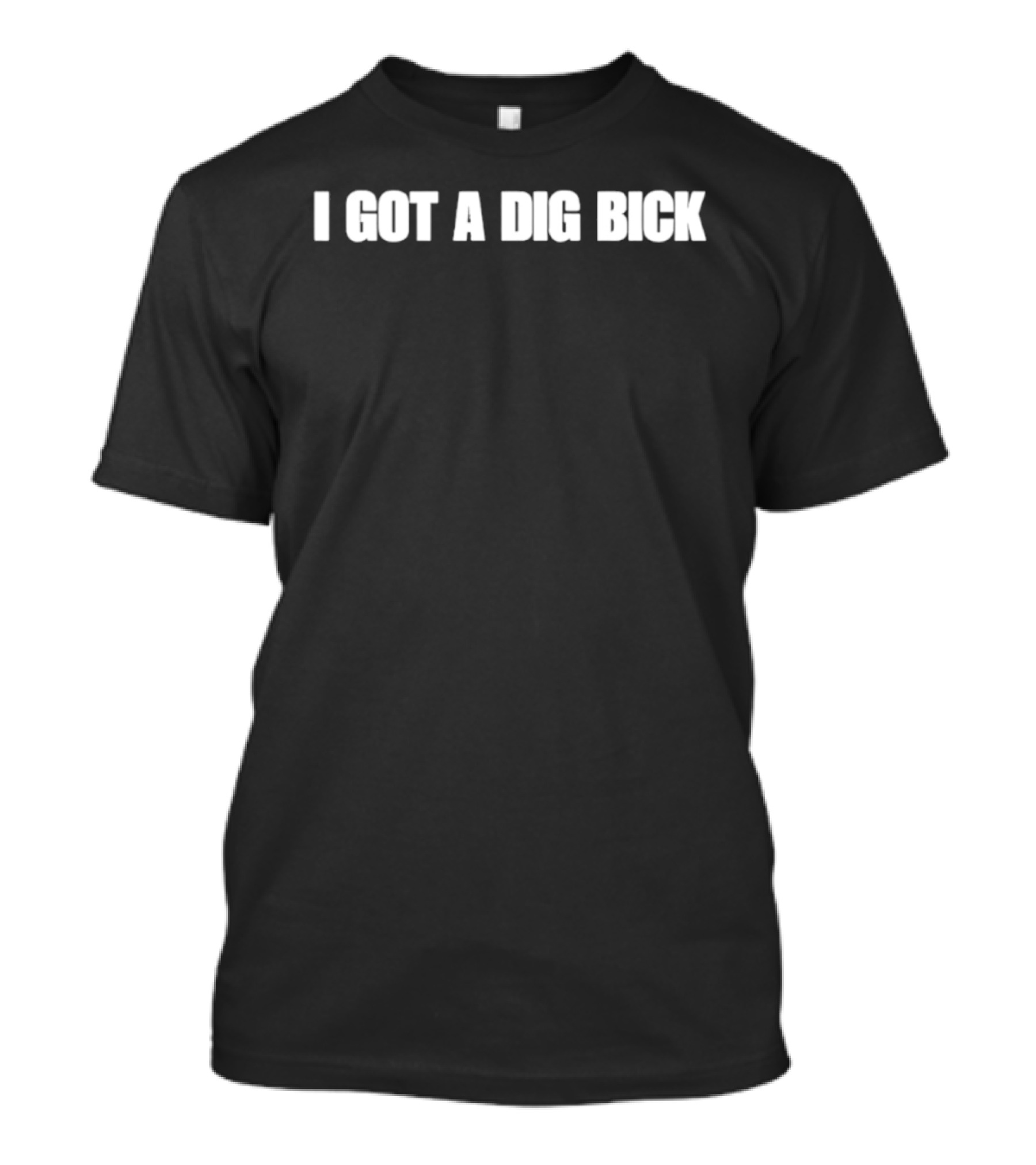 I Got A Dig Bick Funny Optical Illusion Text Optical Trick T-Shirt