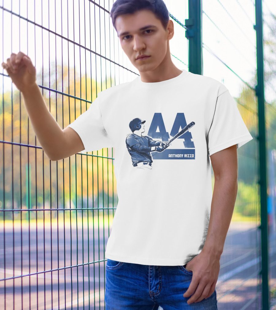 Anthony Rizzo 44 Swing Chicago Cubs Slugger T-Shirt