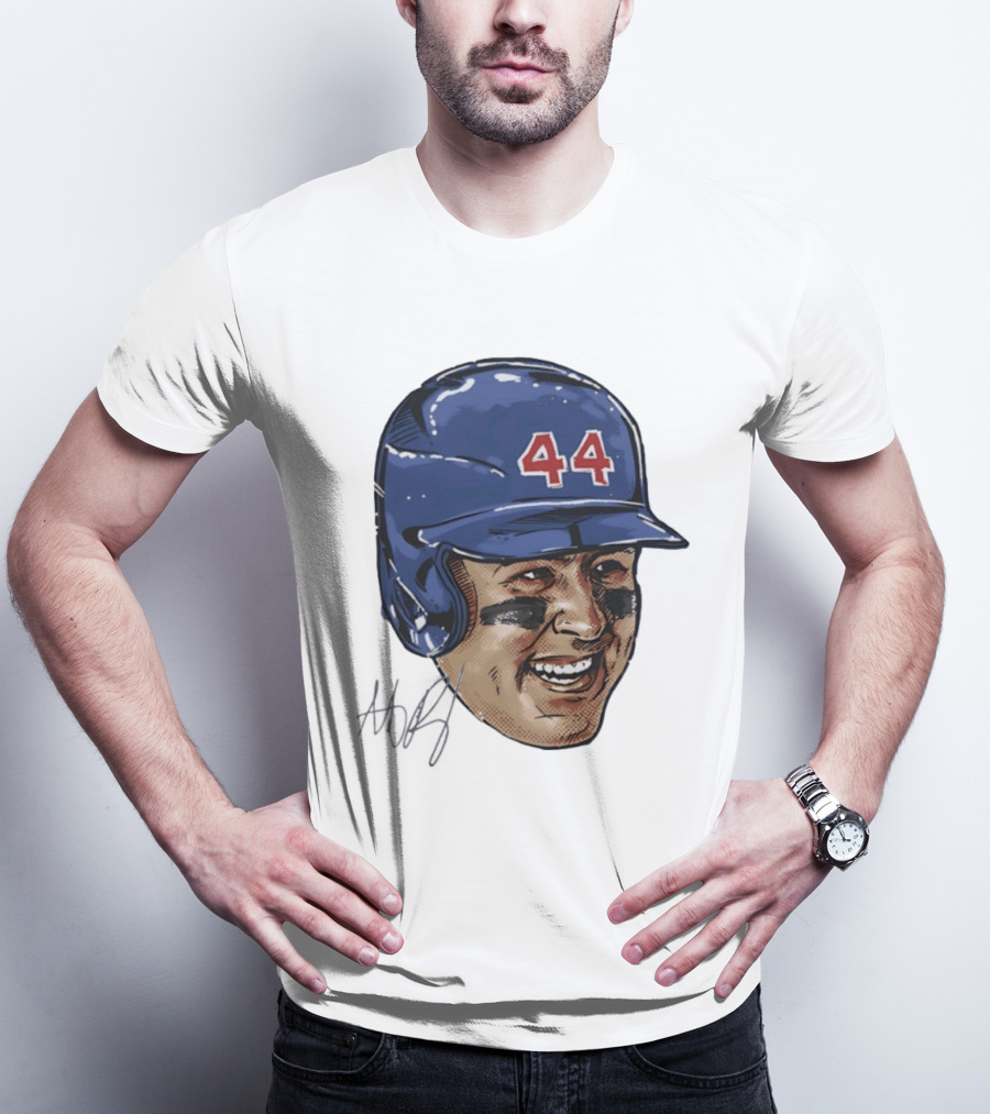 Anthony Rizzo 44 Chicago Cubs Iconic Smile Swag Head T-Shirt