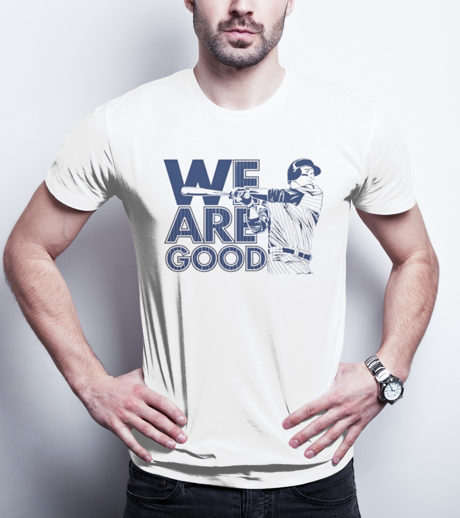 We Are Good Anthony Rizzo Chicago Cubs Slugger Swing T-Shirt
