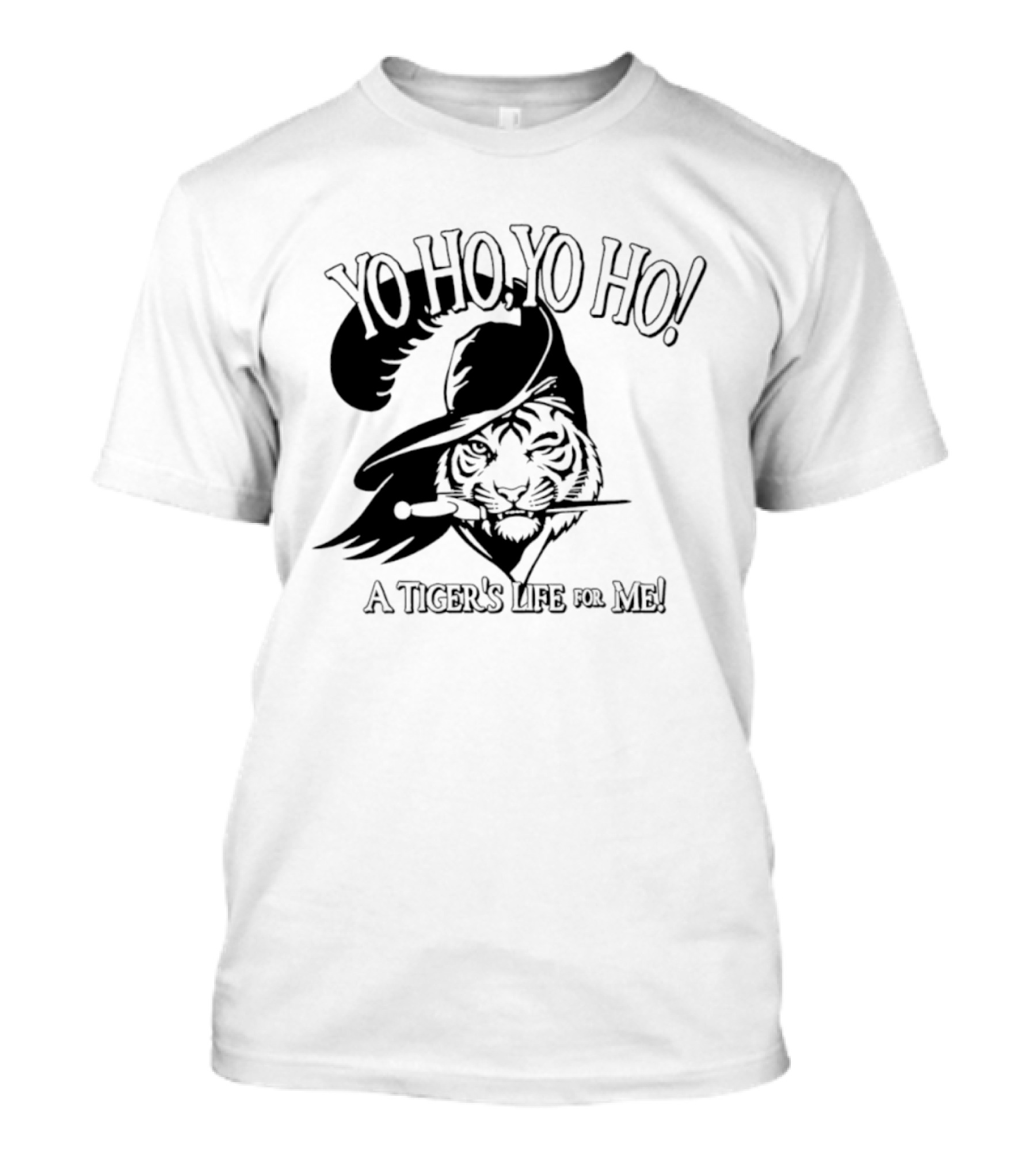 Yo Ho Yo Ho A Tiger's Life For Me Cincinnati Bengals Tiger Pirate T-Shirt