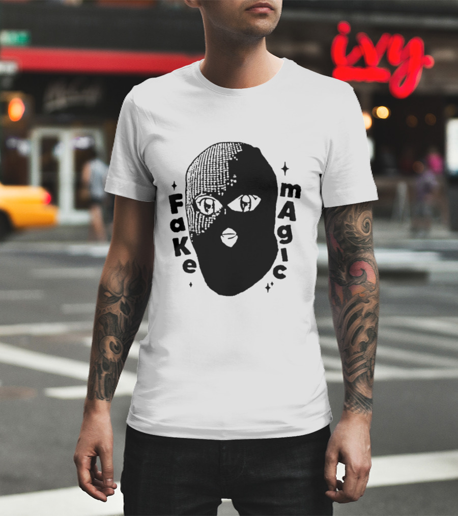 Fake Magic Anime Eyes Balaclava Ski Mask T-Shirt