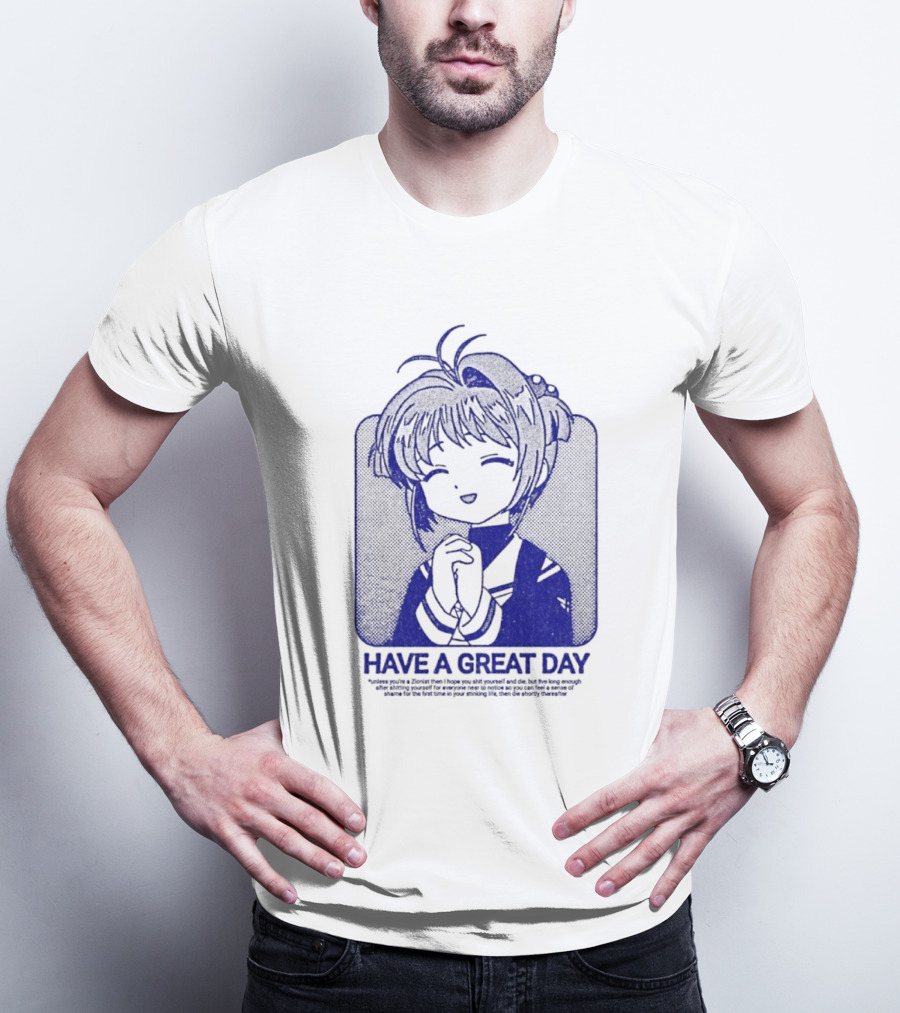 Have A Great Day Sakura Kinomoto Anime Cardcaptor Look T-Shirt