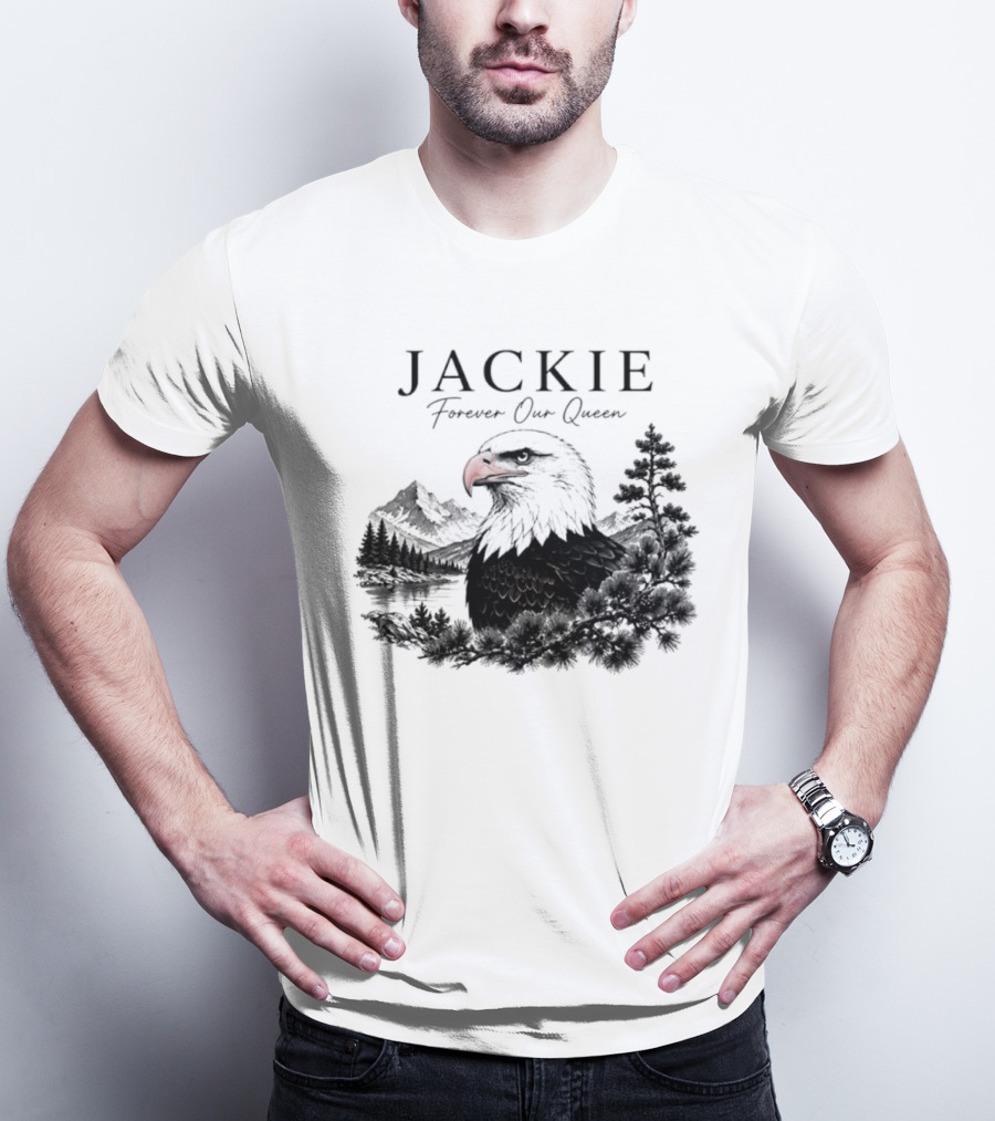 Jackie Forever Our Queen Eagle Mountain Landscape T-Shirt