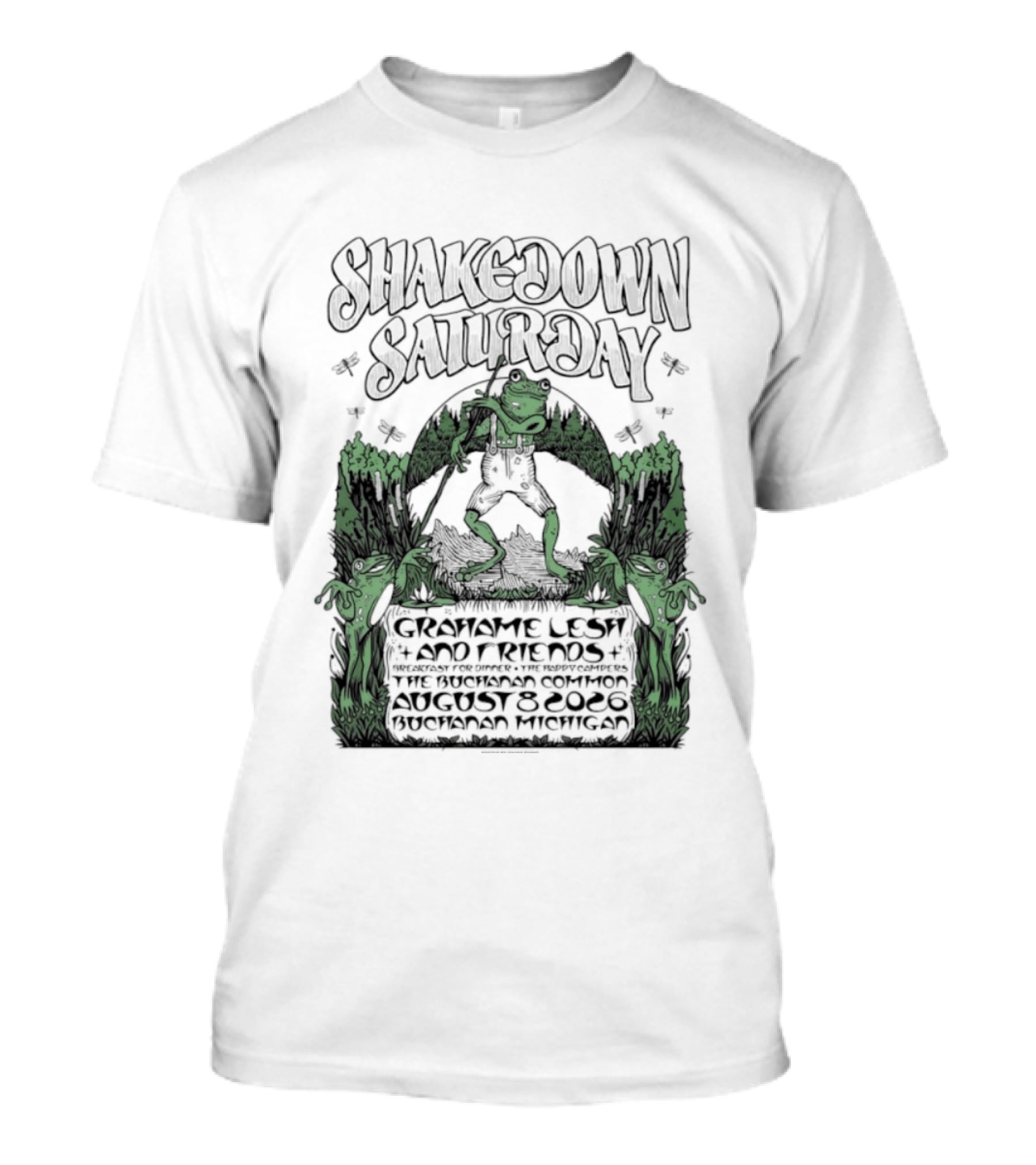 Shakedown Saturday Grahame Lesh And Friends Live Buchanan Michigan August 8 2026 Festival Vibe T-Shirt