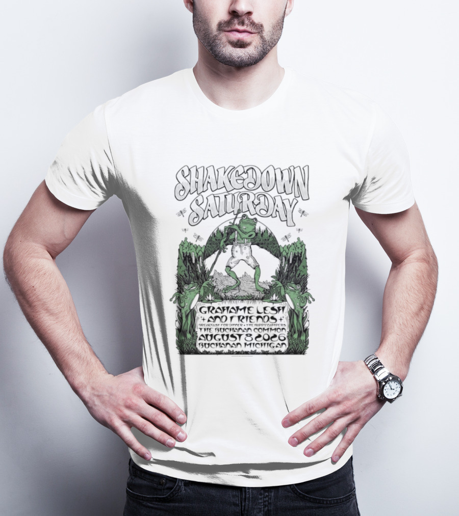 Shakedown Saturday Grahame Lesh And Friends Live Buchanan Michigan August 8 2026 Festival Vibe T-Shirt