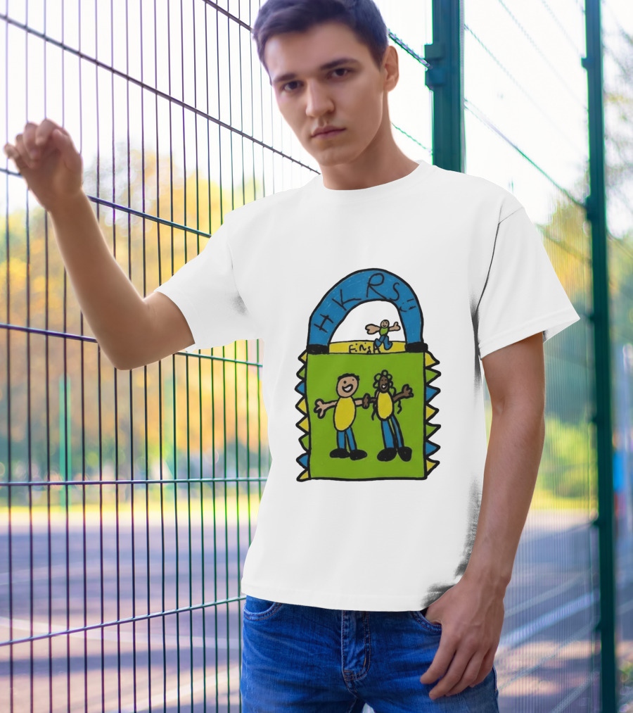 HKRS Kanick Healthy Running Series Fun Finish Line Kids Drawing T-Shirt