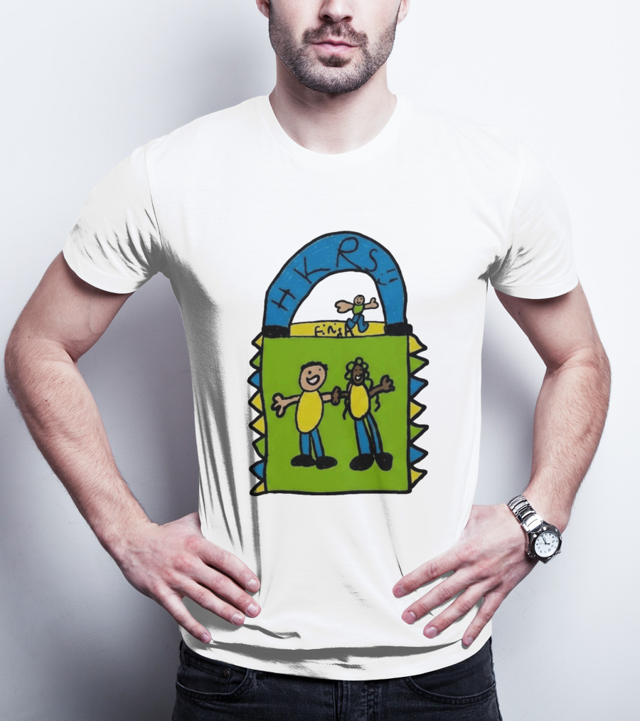 HKRS Kanick Healthy Running Series Fun Finish Line Kids Drawing T-Shirt